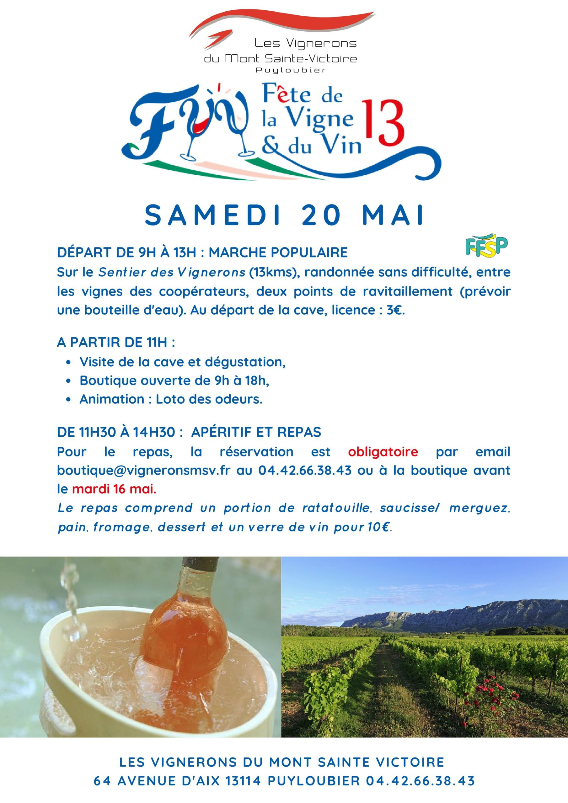 20 mai 2023 - Fête de la Vigne et du Vin - Les Vignerons du Mont Sainte ...